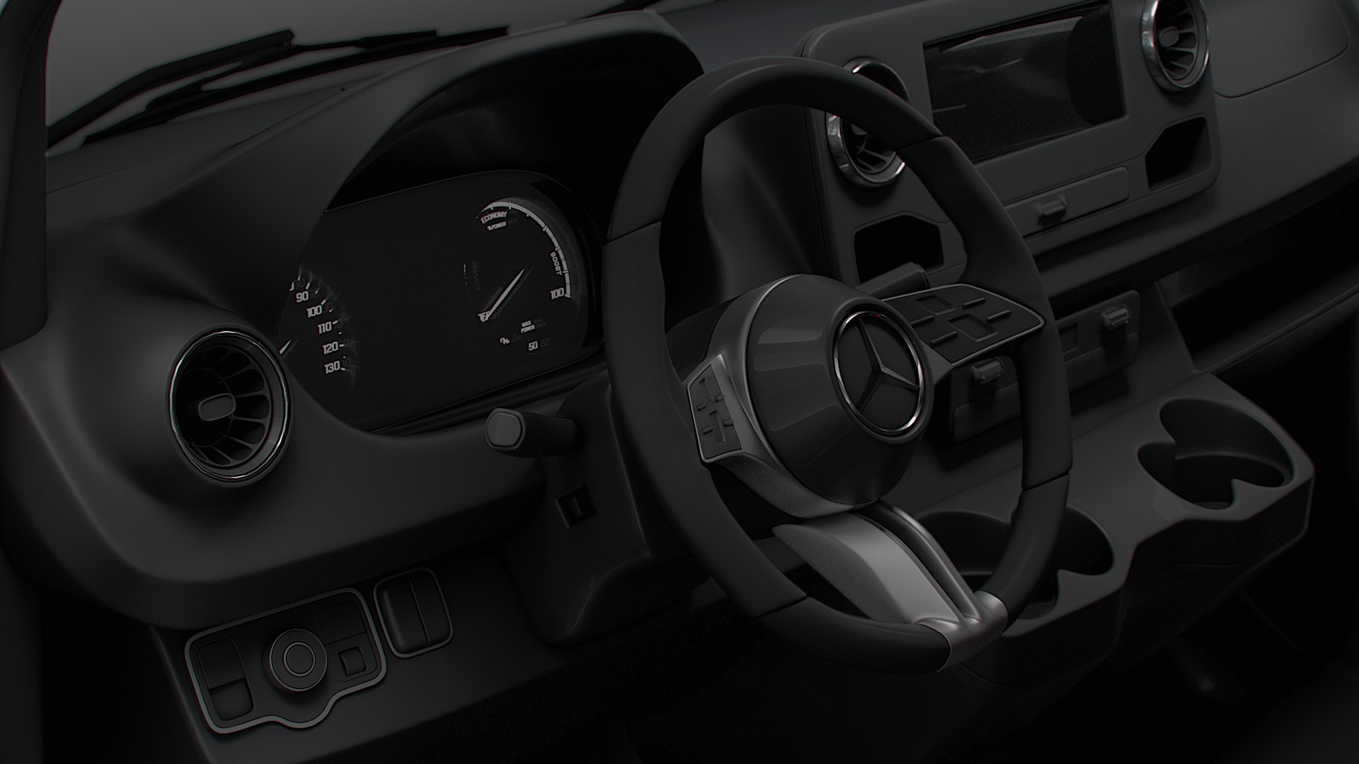 Mercedes Benz Sprinter Panel Van L3H2 RWD HQInterior 2024 3D Model ...