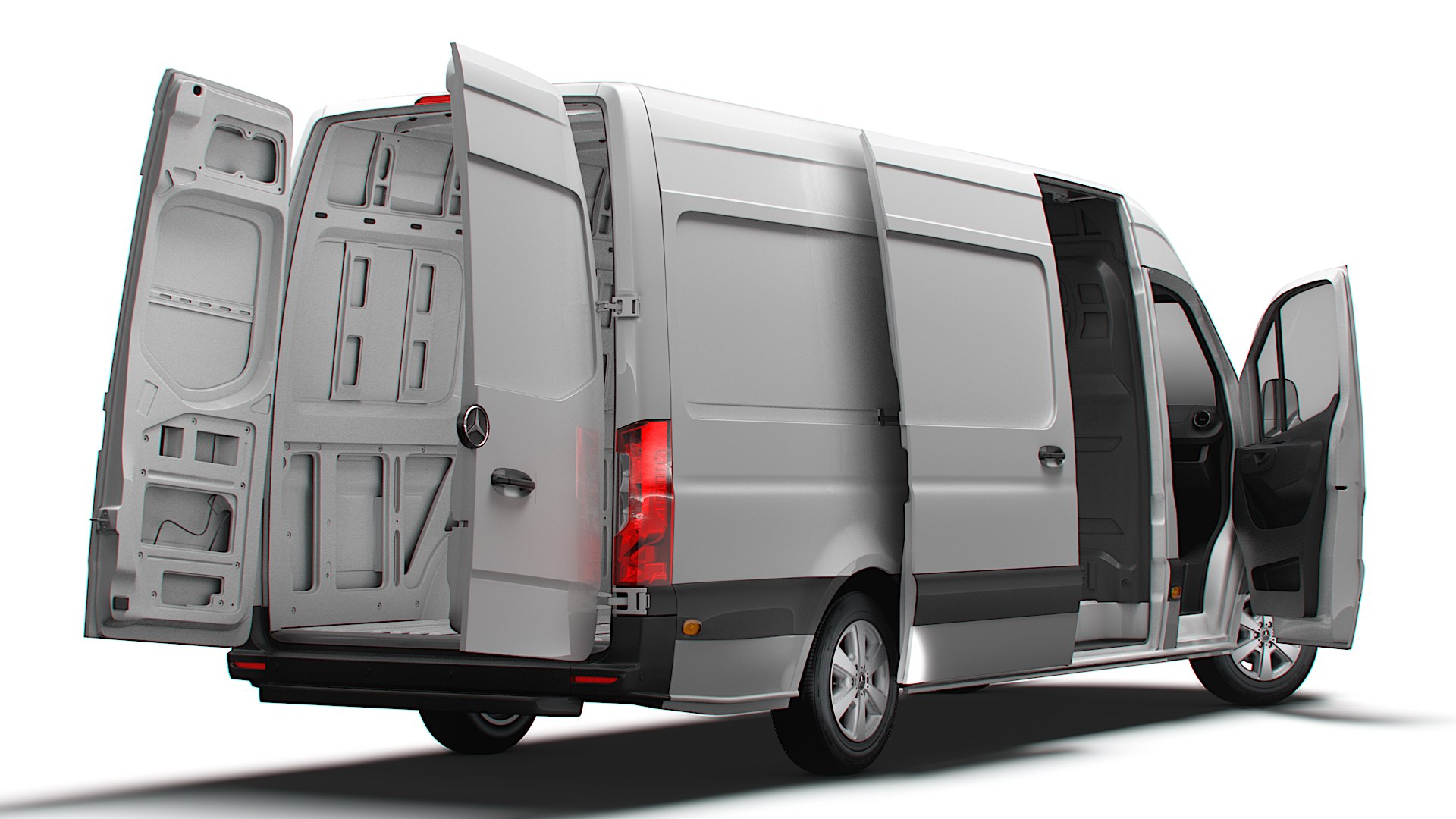 Mercedes Benz Sprinter Panel Van L3H2 RWD HQInterior 2024 3D Model ...
