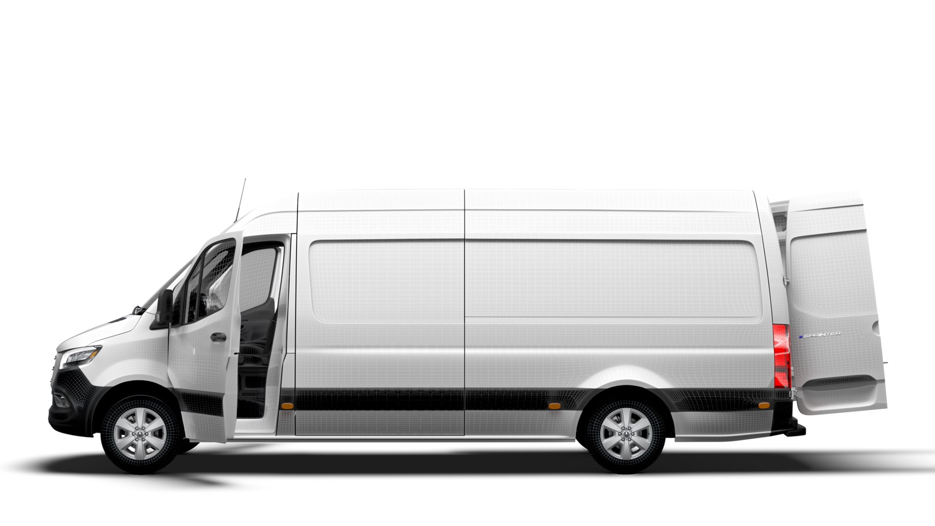 Mercedes Benz Sprinter Panel Van L3H2 RWD HQInterior 2024 3D Model ...