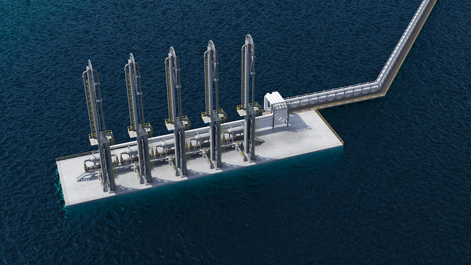 LNG Export Terminal 3D Model - TurboSquid 2310061
