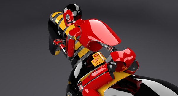 horse gallop robot rigged 3d model