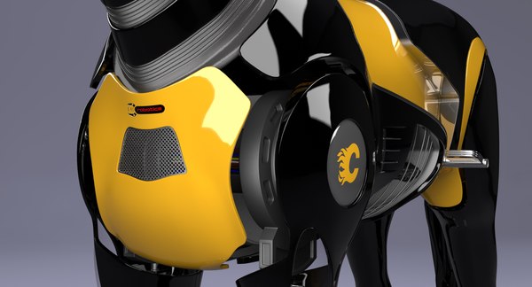 horse gallop robot rigged 3d model