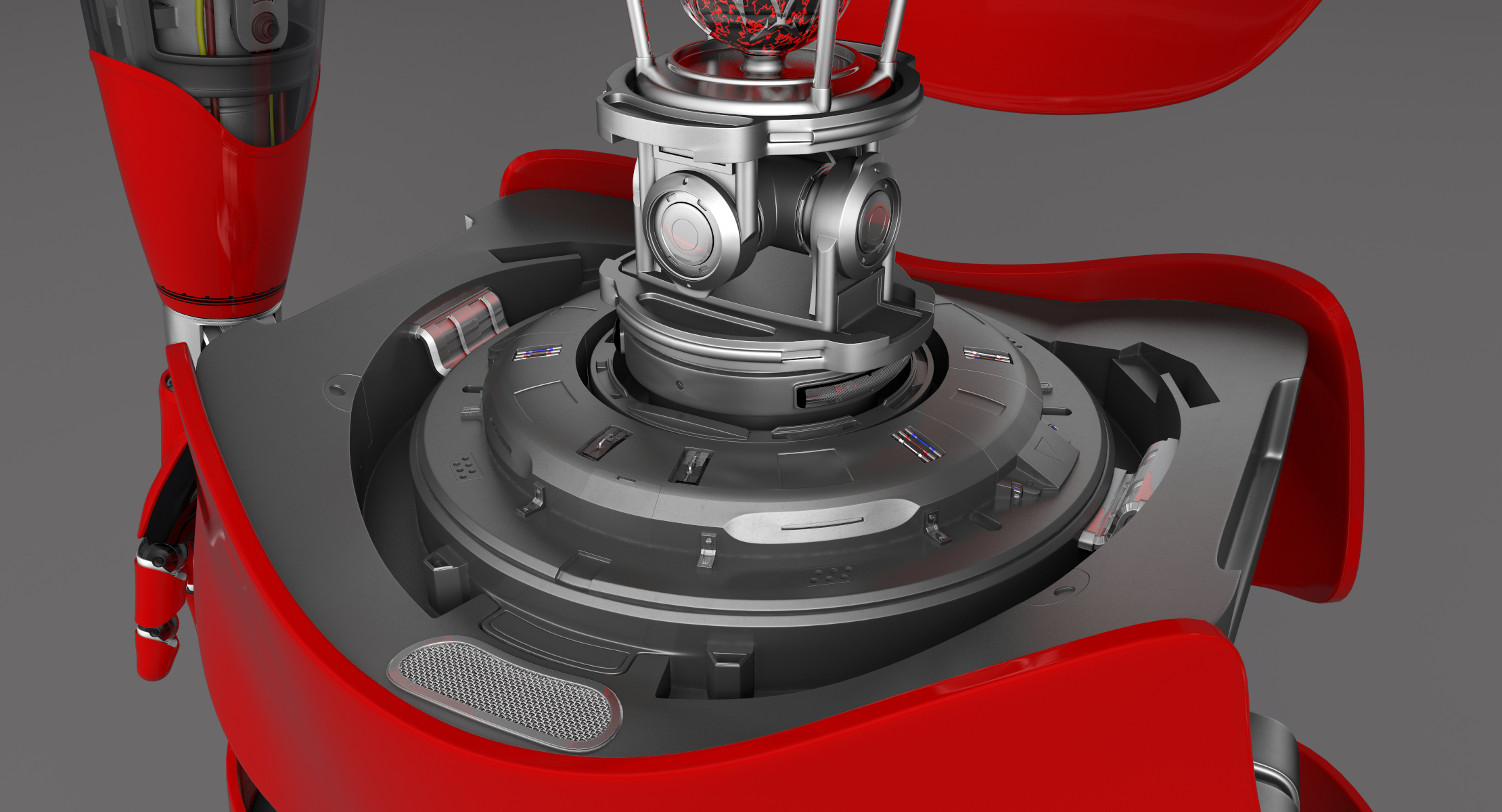 horse gallop robot rigged 3d model