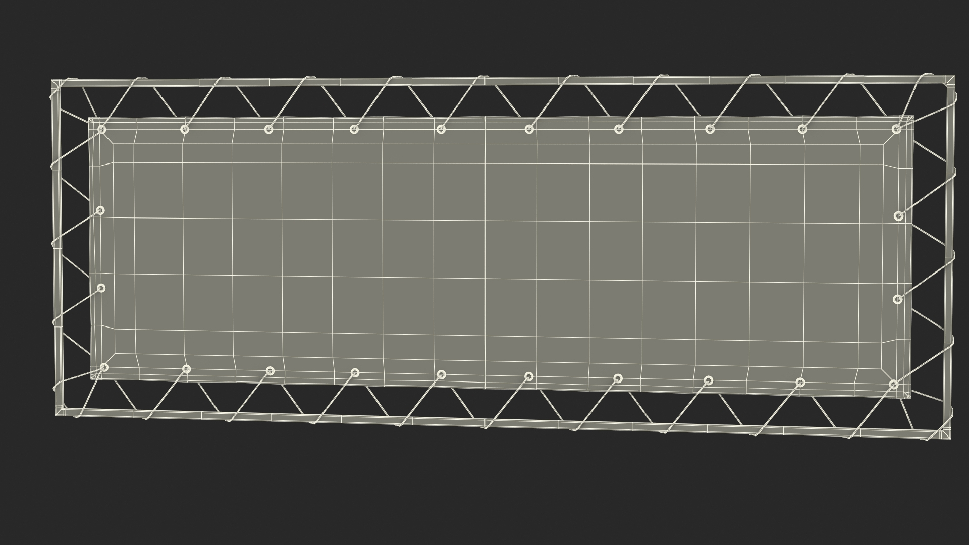 3D Model Advertising PVC Banner With Eyelets 1m X 3m - TurboSquid 1862490