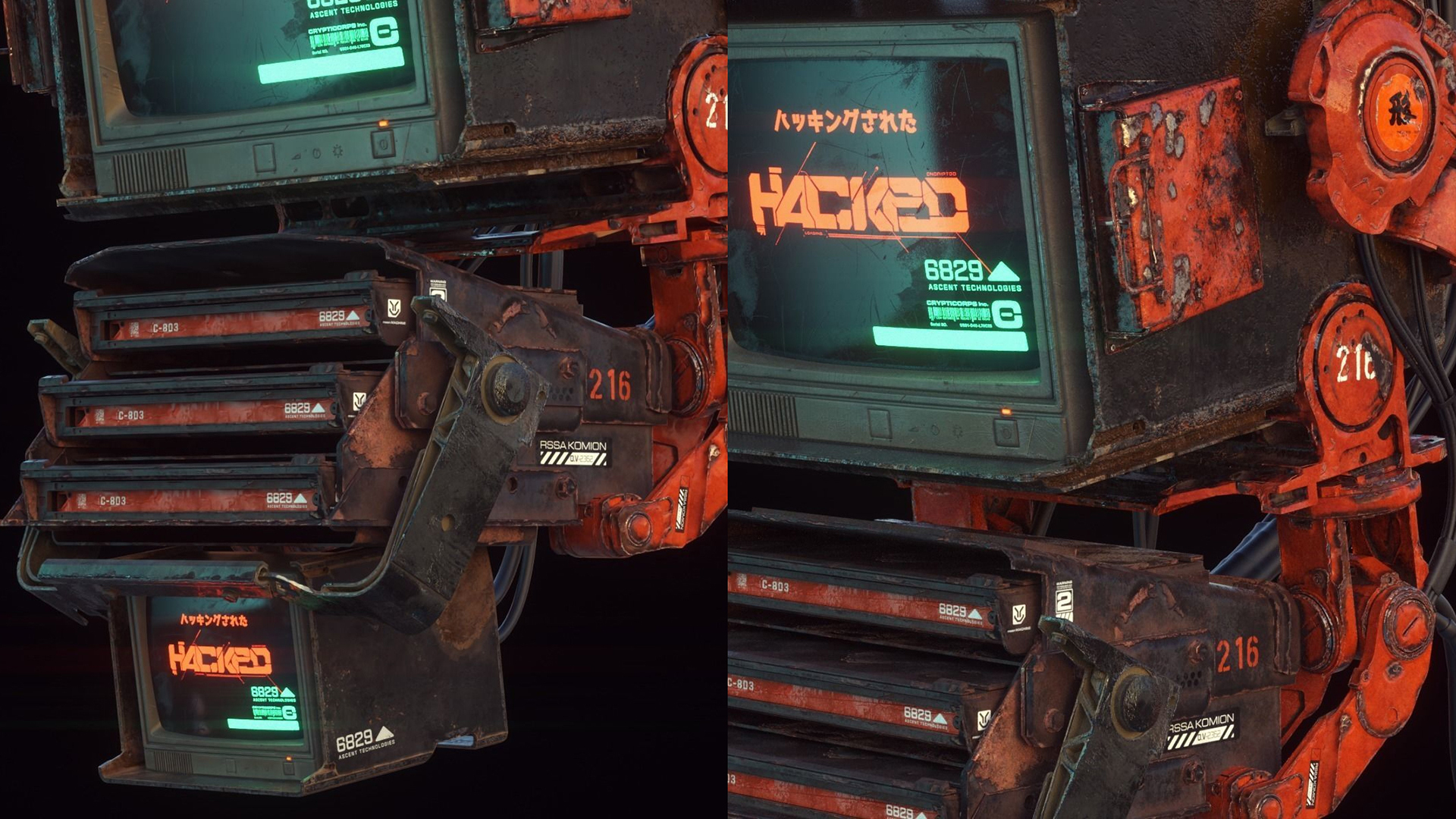 Cyberpunk monitor 3D - TurboSquid 1658632