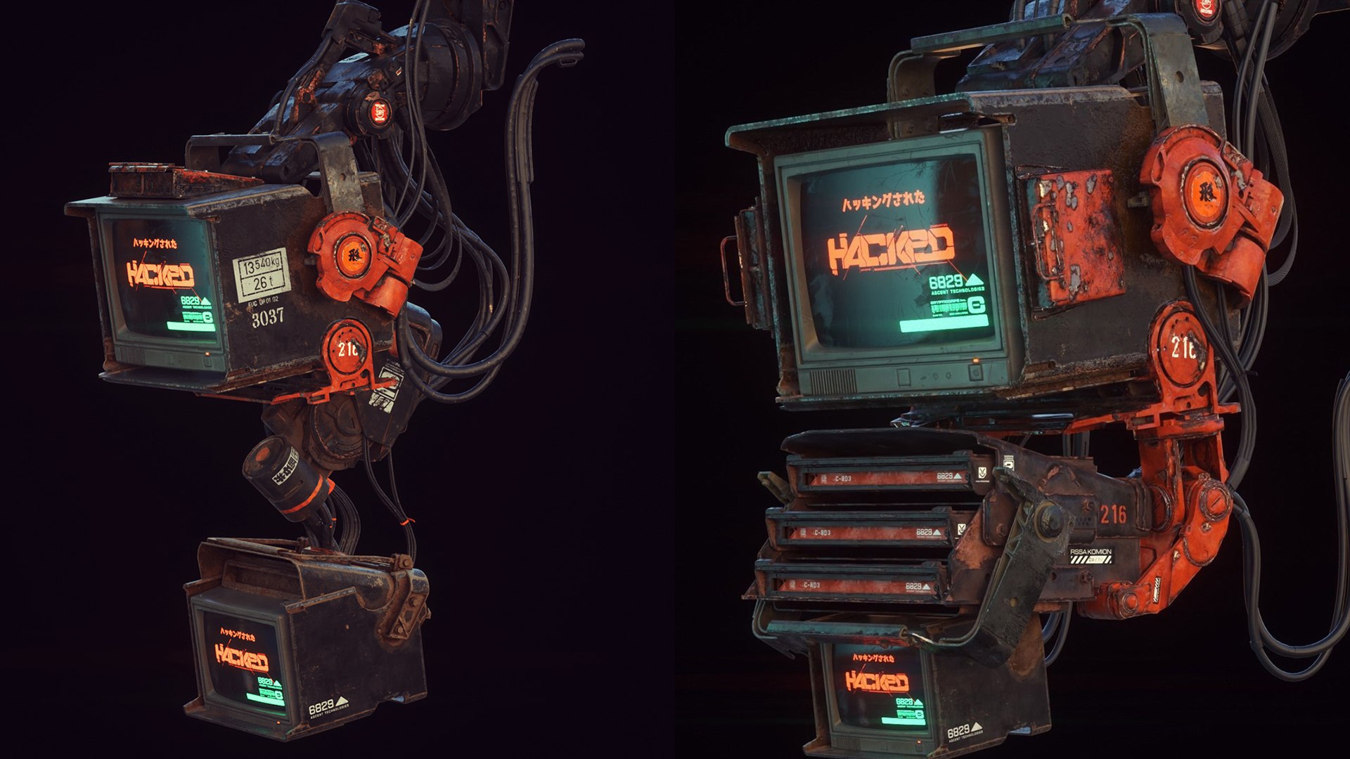 Cyberpunk Monitor 3D - TurboSquid 1658632