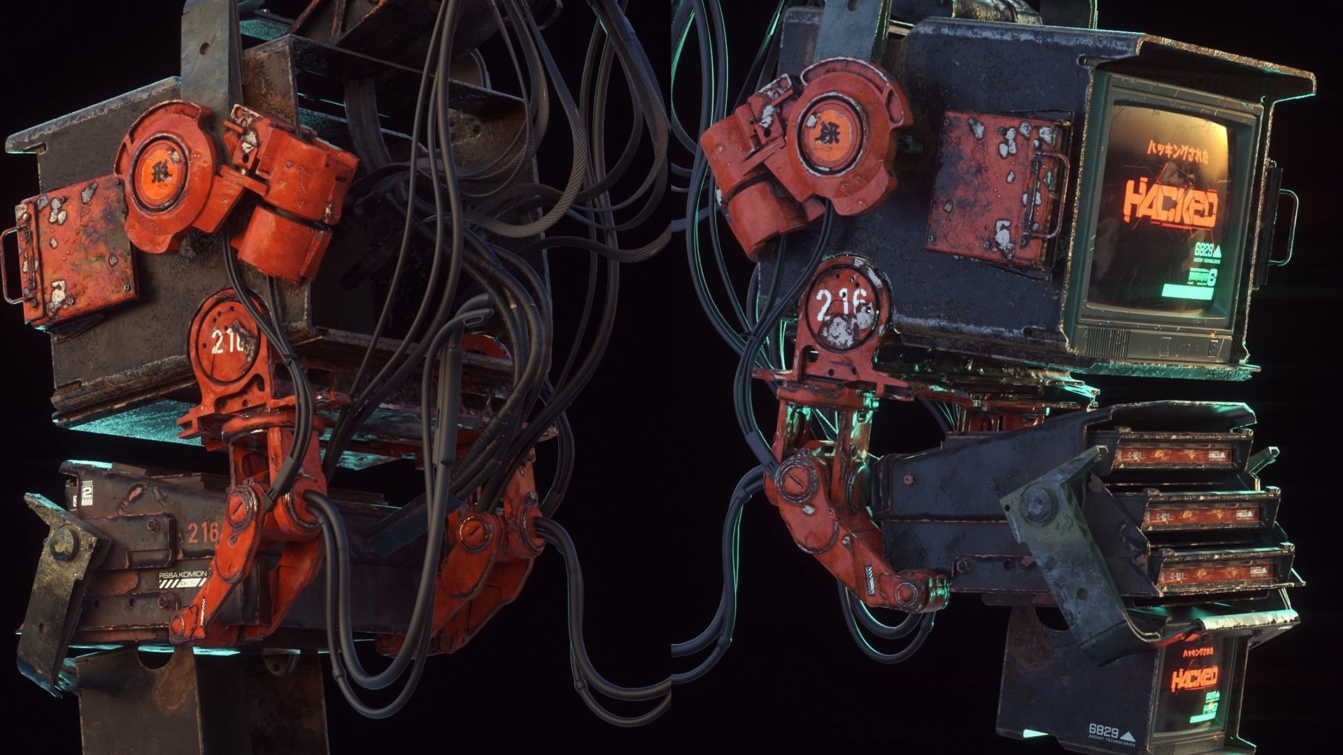 Cyberpunk monitor 3D - TurboSquid 1658632