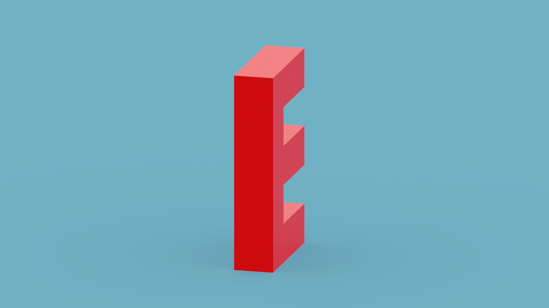 3D Pixel Letter E - TurboSquid 1981090