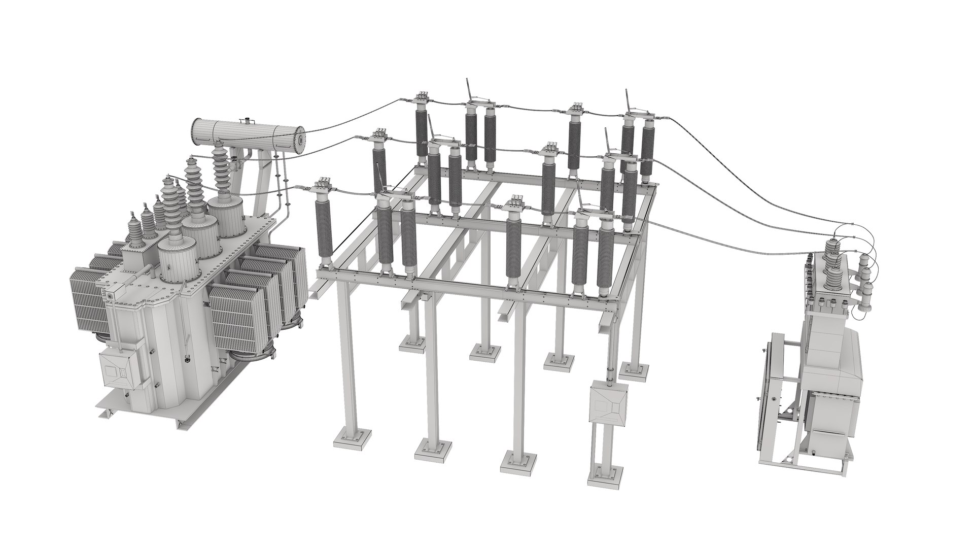 3D Model Substation - TurboSquid 2204337