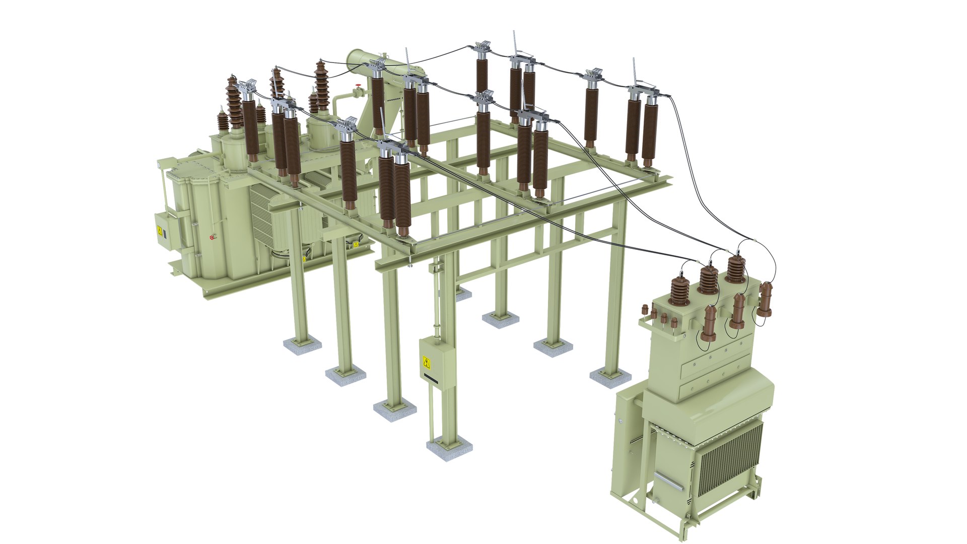 3D Model Substation - TurboSquid 2204337