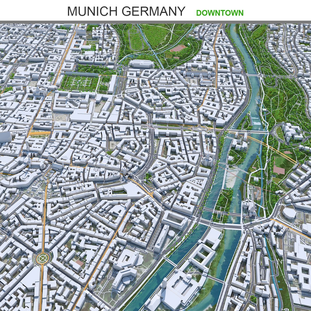 Munich Downtown Germany 3D - TurboSquid 1989420