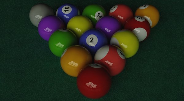 pool balls 3d model