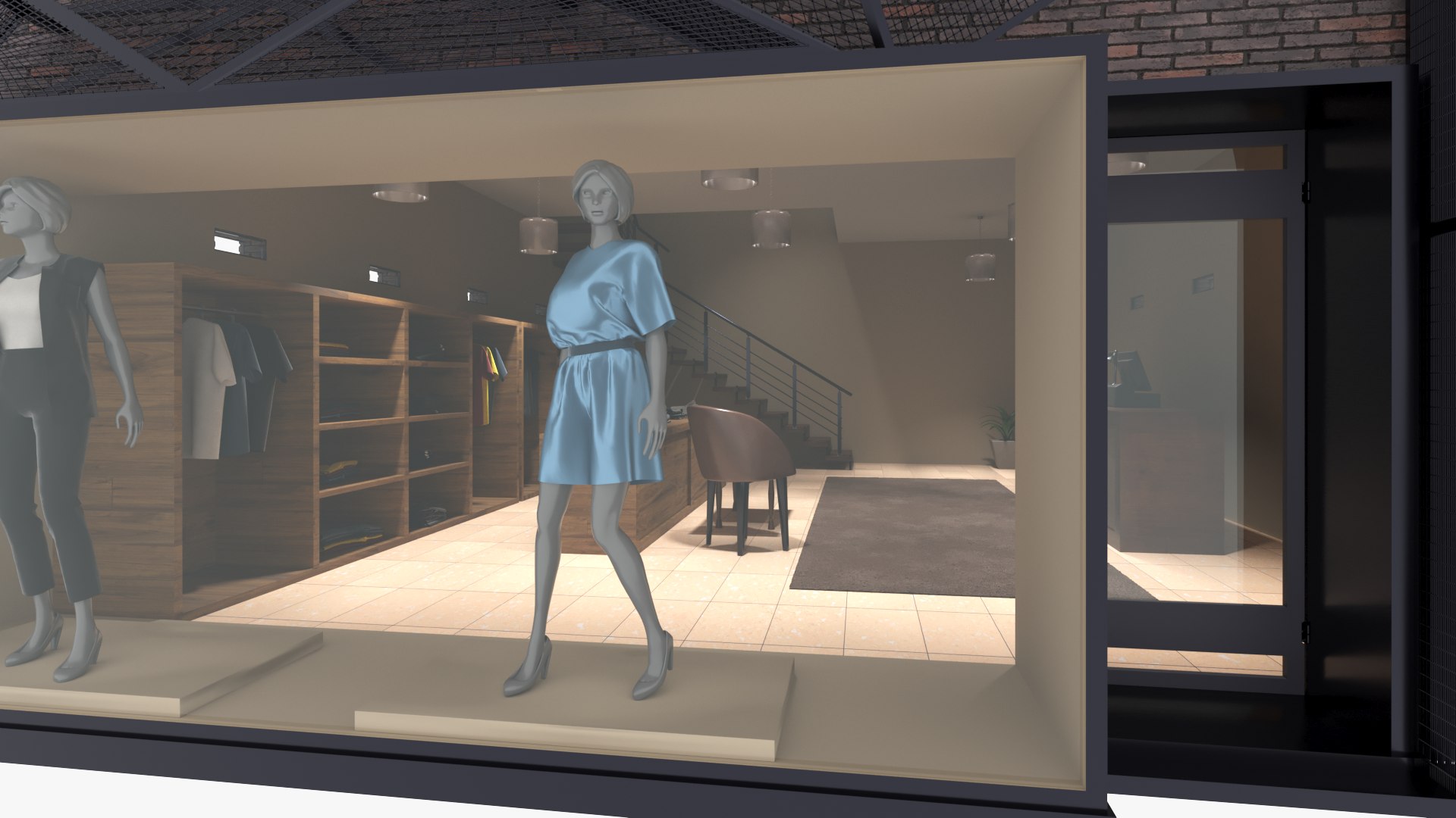 3D Clothing Store Scene - TurboSquid 1512448