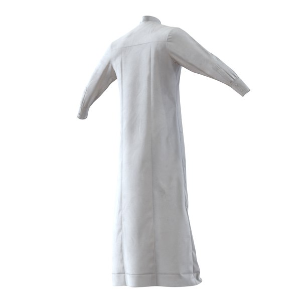 traditional arab men dress 3d model
