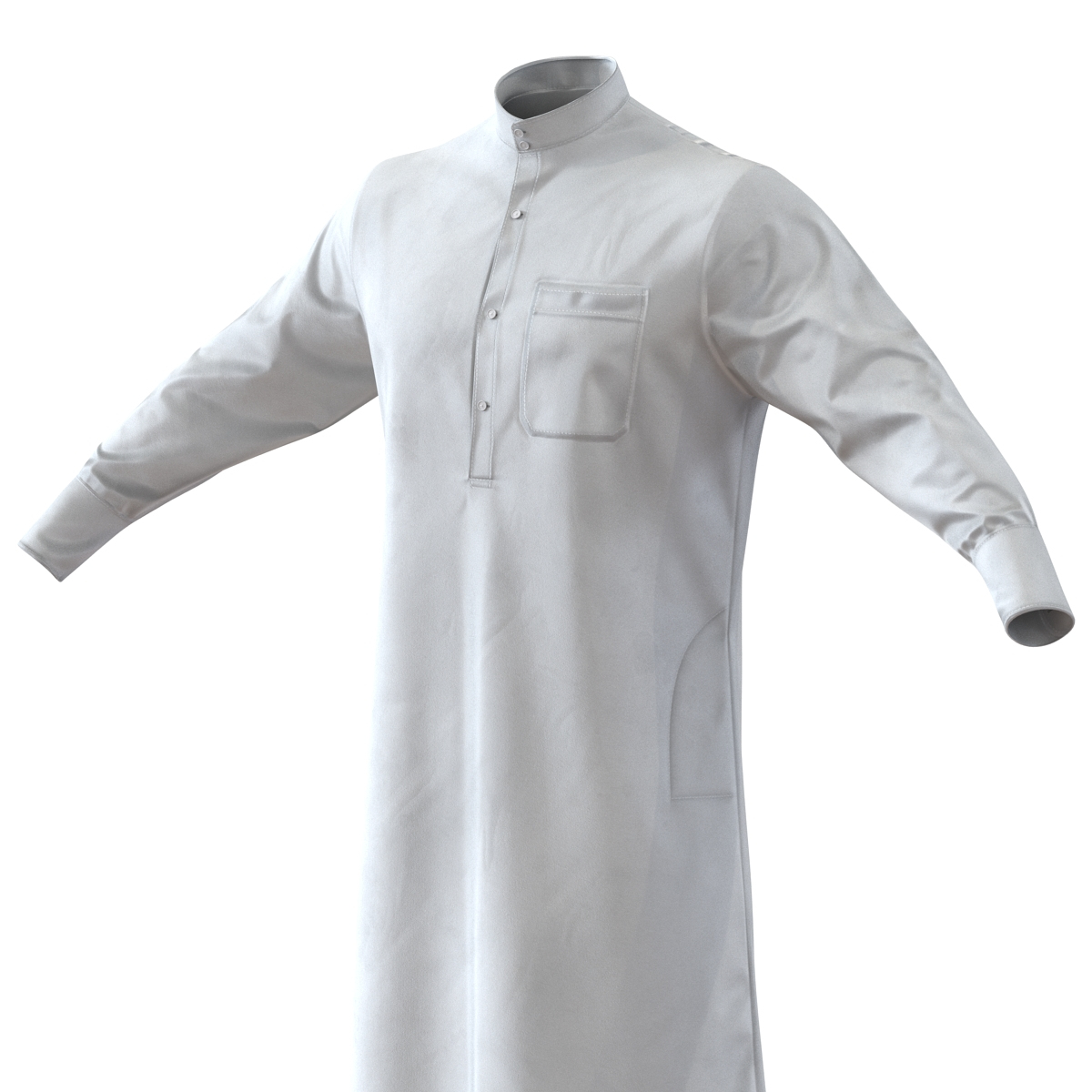 traditional arab men dress 3d model