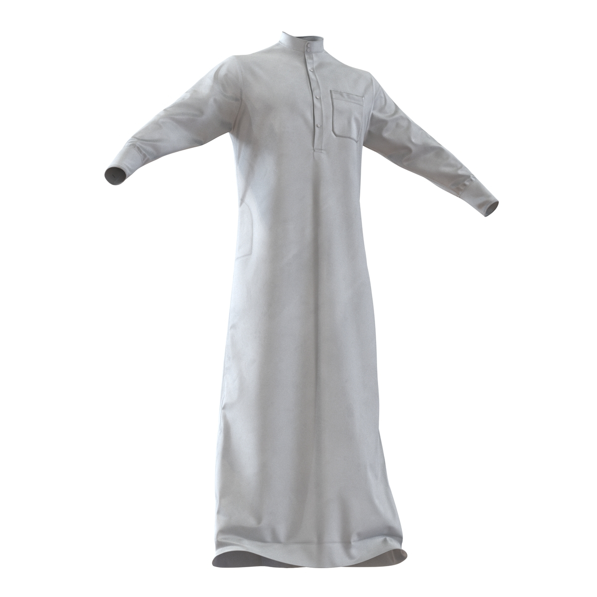 traditional arab men dress 3d model