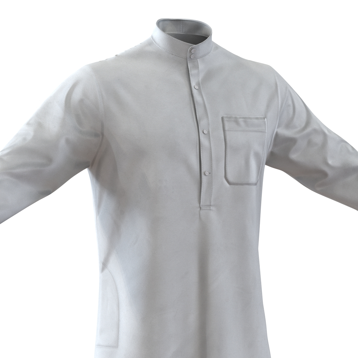 traditional arab men dress 3d model
