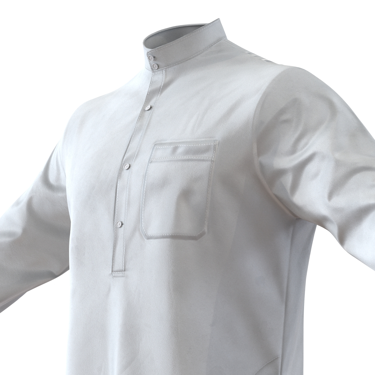 traditional arab men dress 3d model