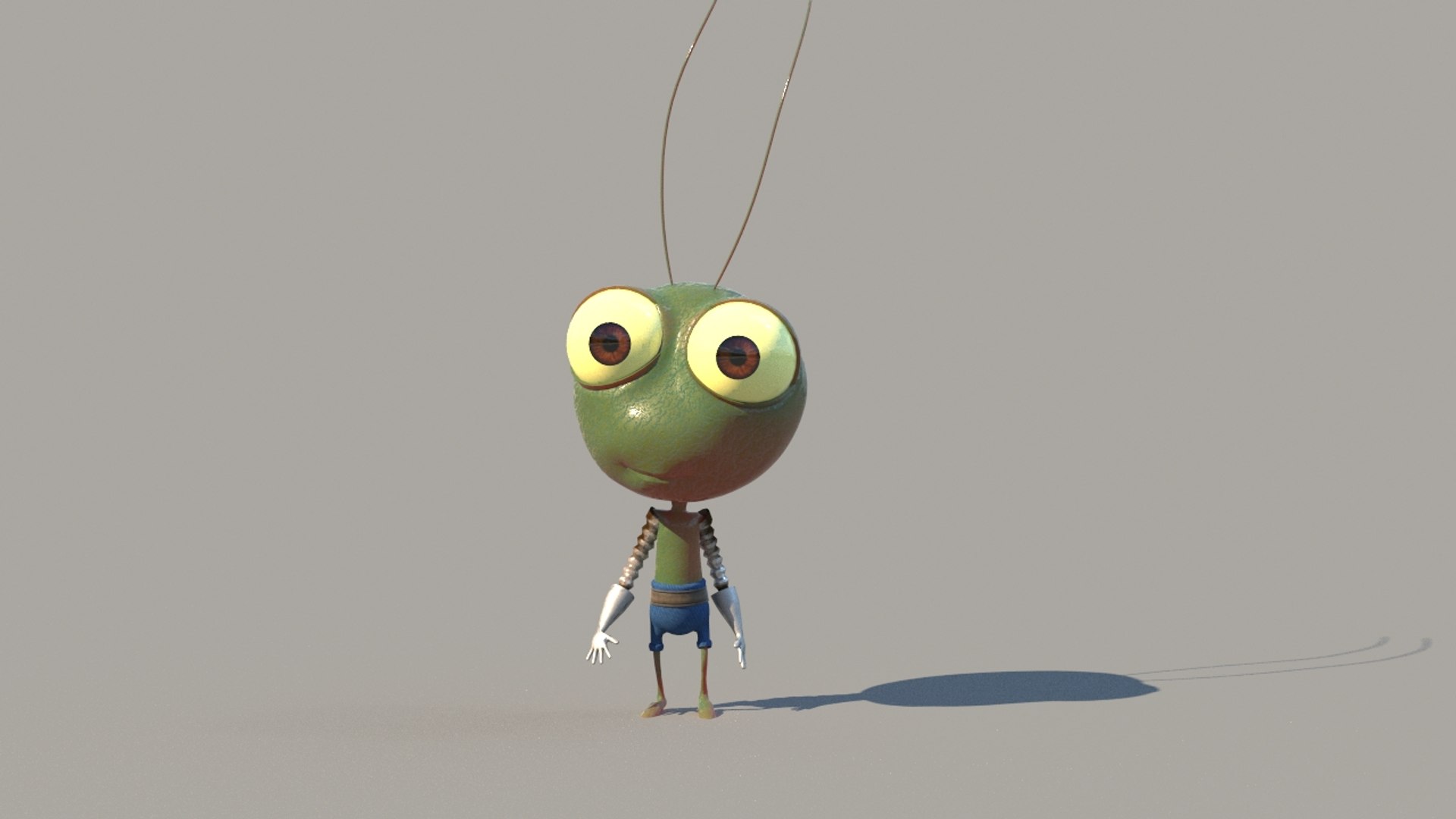 3d Model Hi Cute Alien