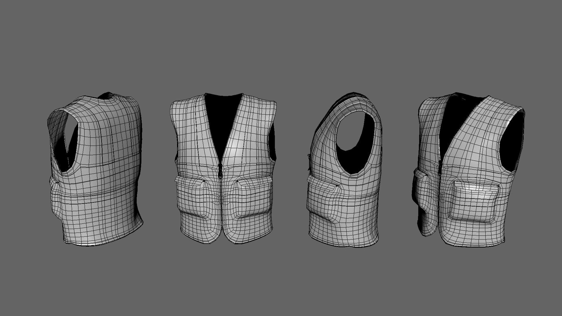 3D Realistic Worker Vest 004 Model - TurboSquid 2318919