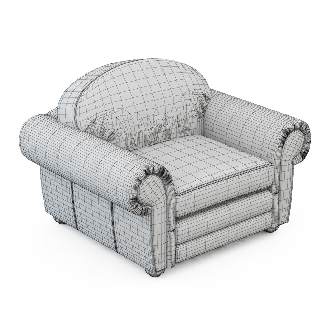 3d model armchair maksimus