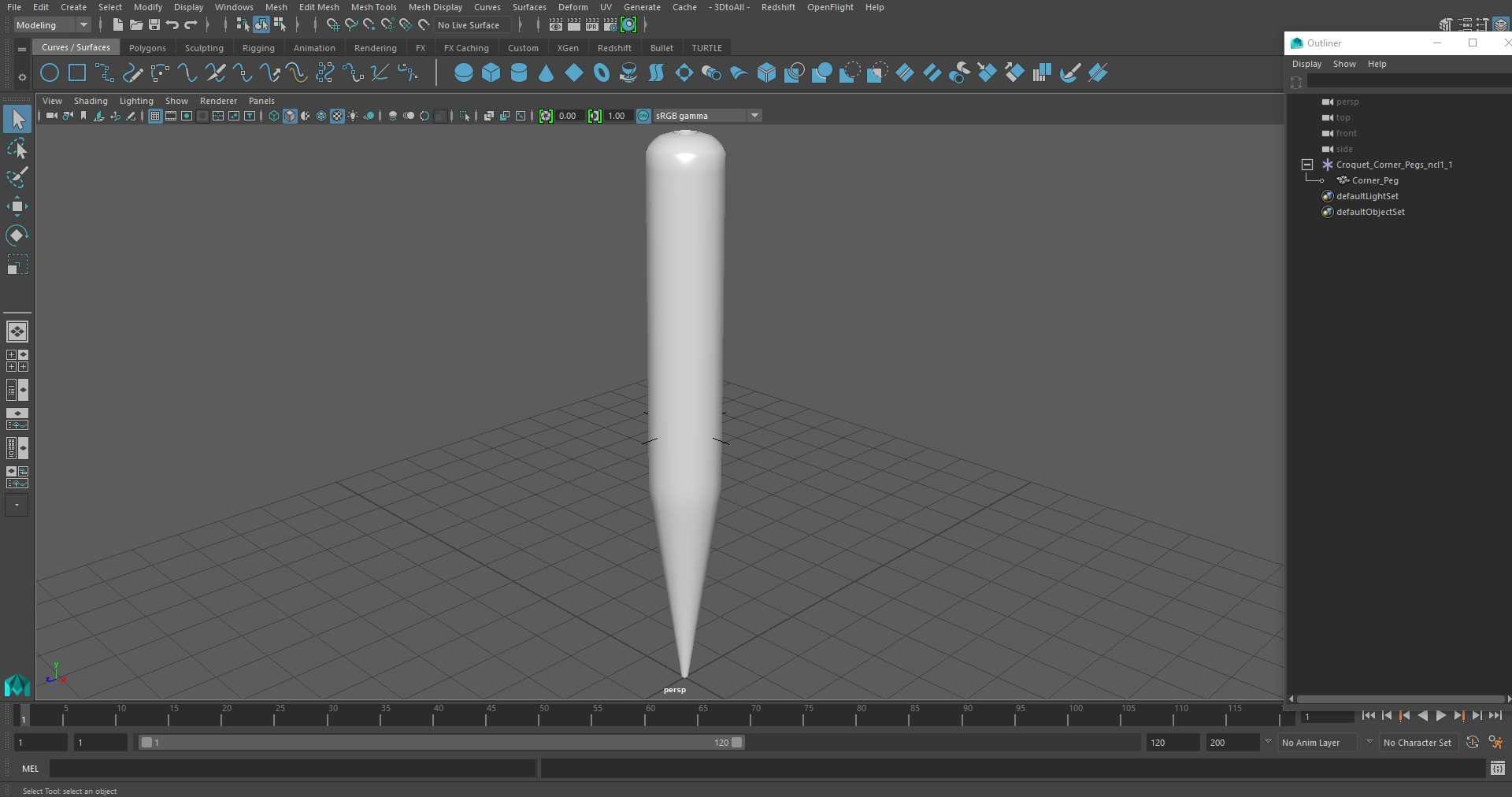 Croquet Corner Pegs Model - TurboSquid 2185901