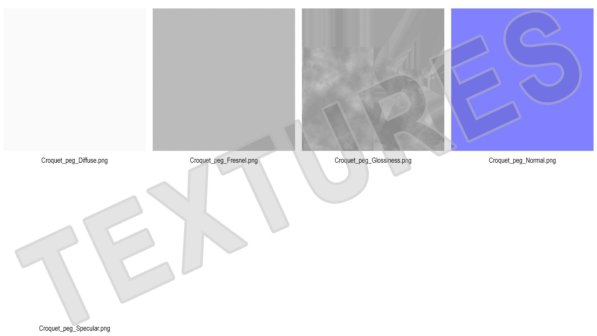 Croquet Corner Pegs Model - TurboSquid 2185901