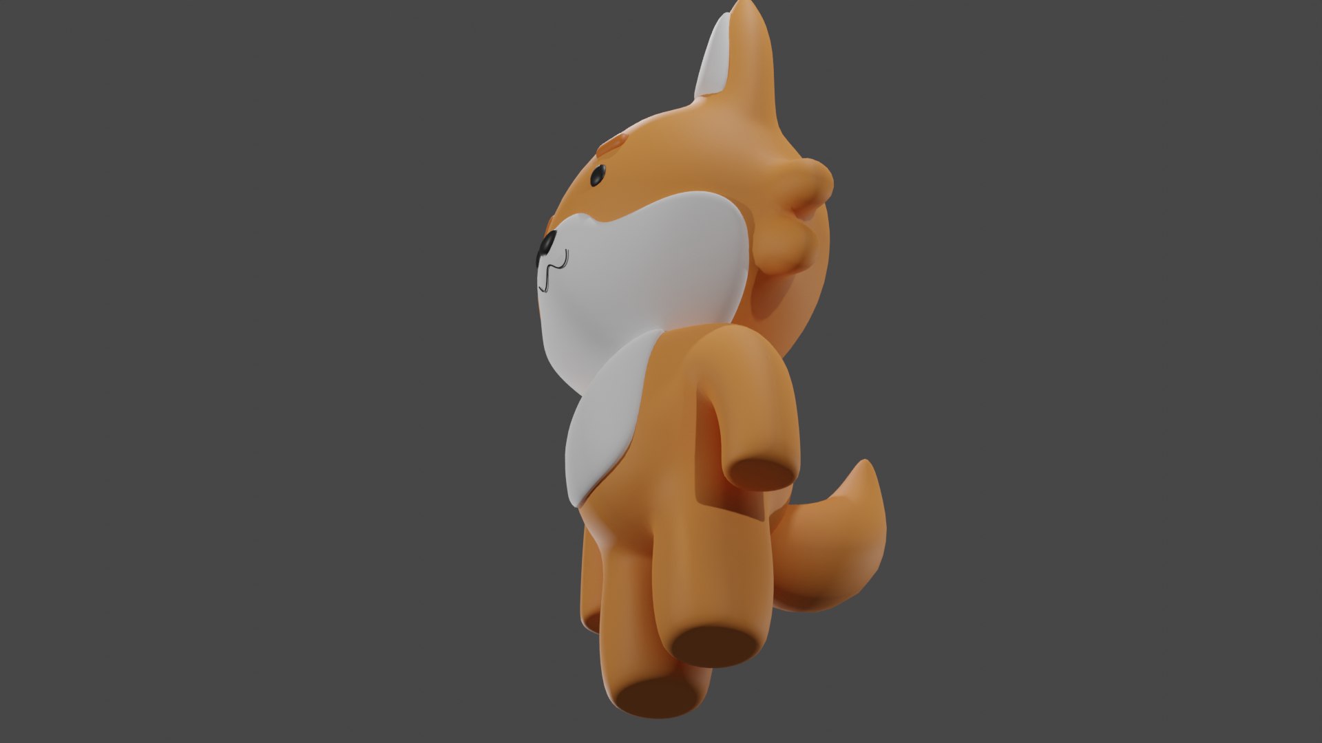 Cute Fox Model 3D - TurboSquid 2086898