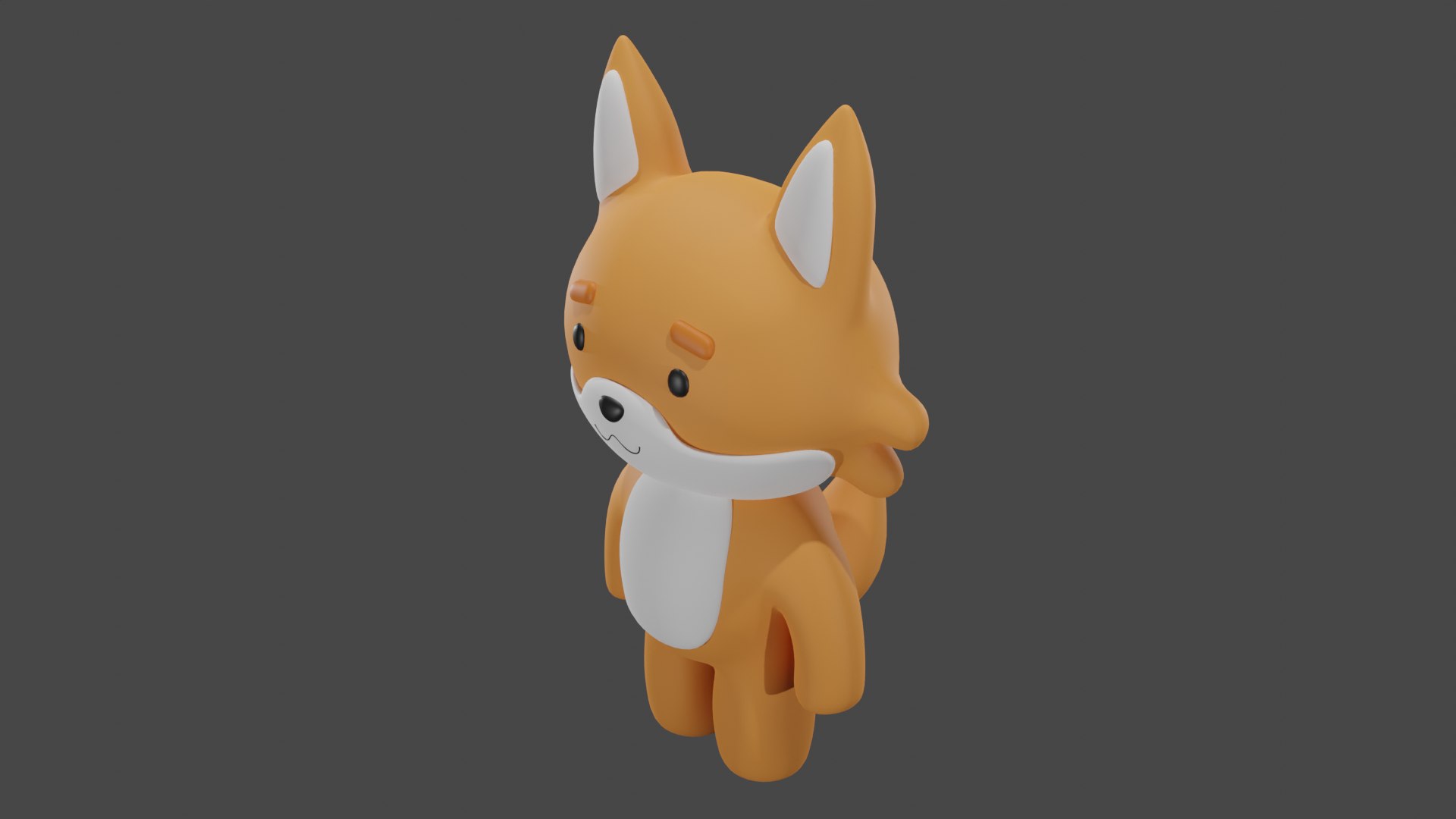 Cute Fox Model 3D - TurboSquid 2086898