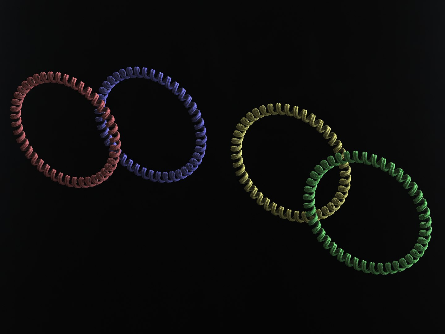 Elastic Coil Plastic Wristbands 3D Model - TurboSquid 2176095