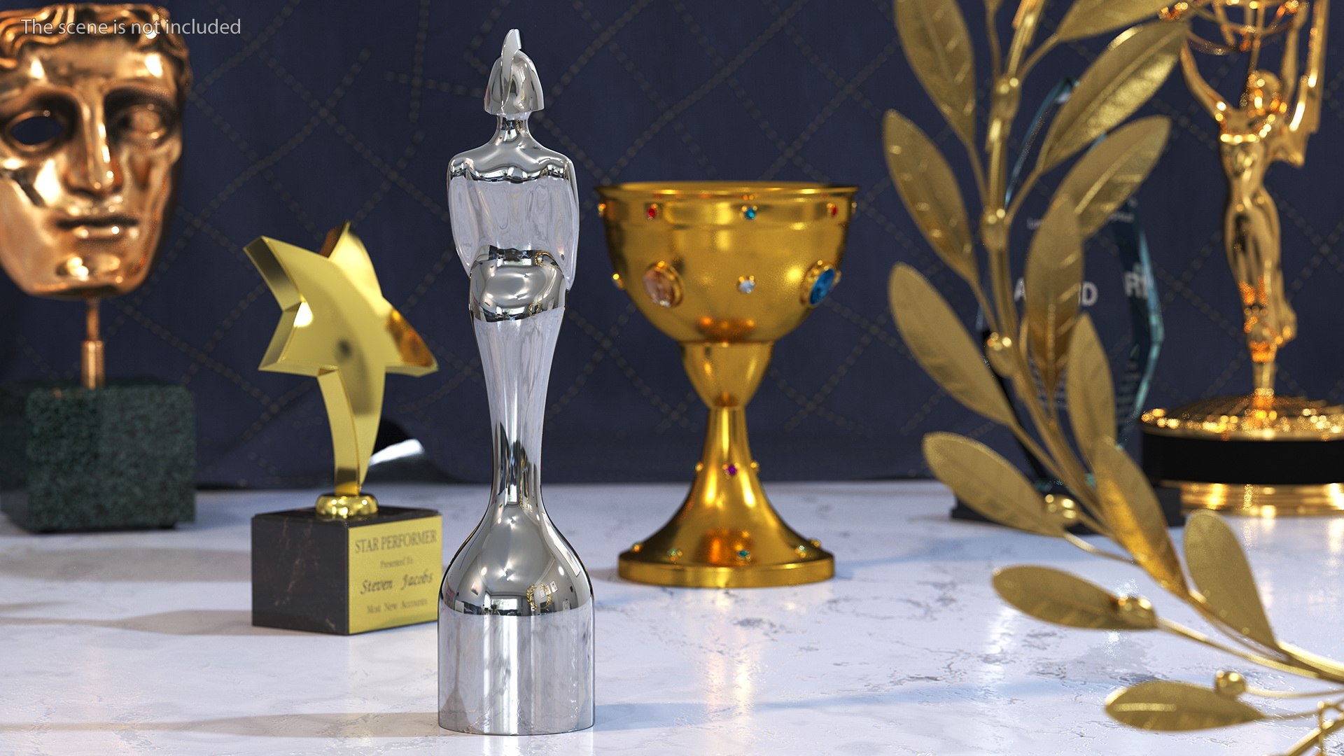 3D BRIT Award Trophy Glossy - TurboSquid 1718403