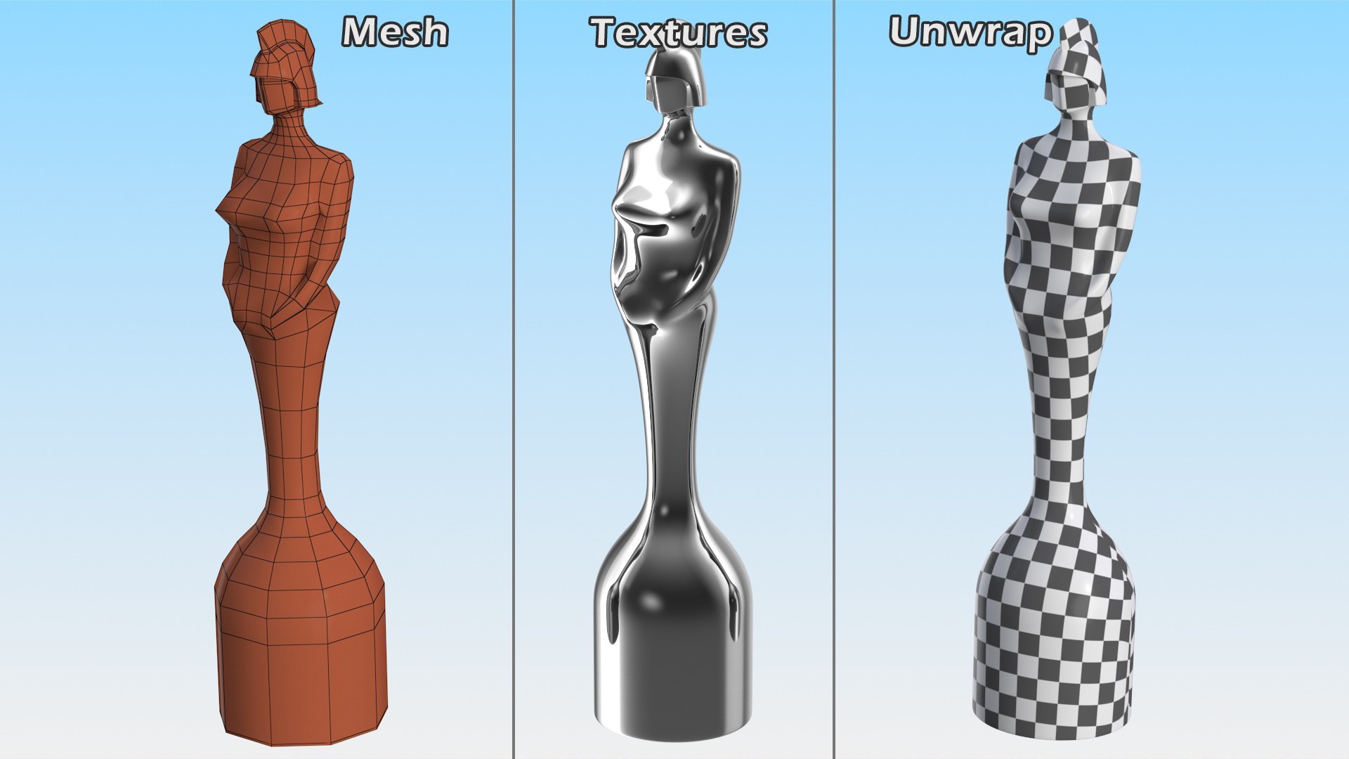 3D BRIT Award Trophy Glossy - TurboSquid 1718403