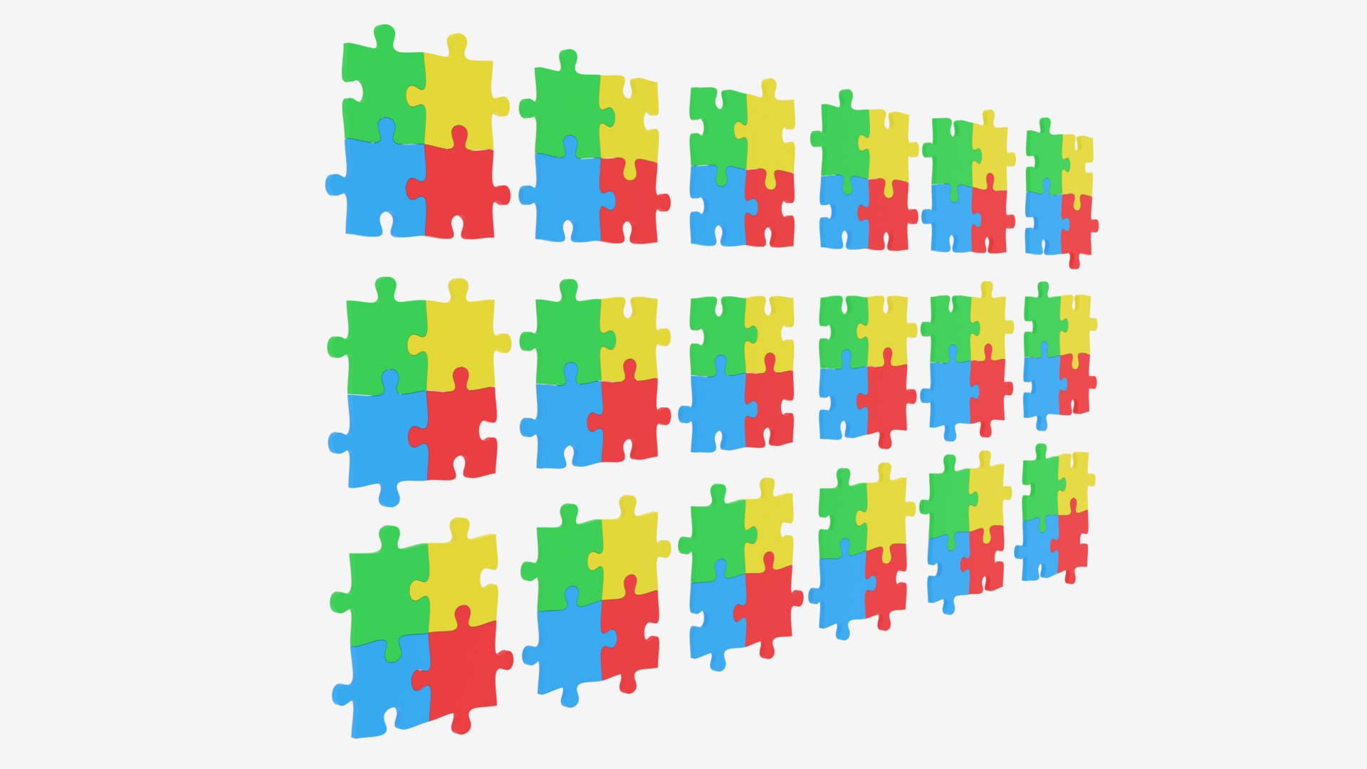 Jigsaw Puzzle Collection 3D Model - TurboSquid 1854243