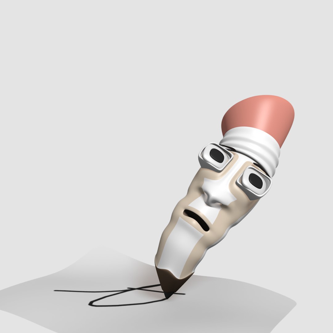 pen character 3d model