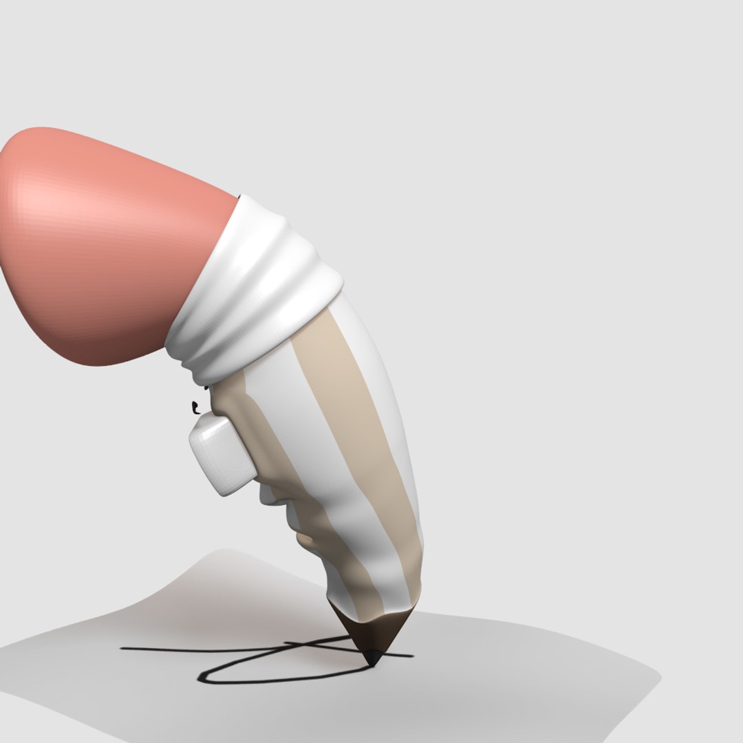 pen character 3d model