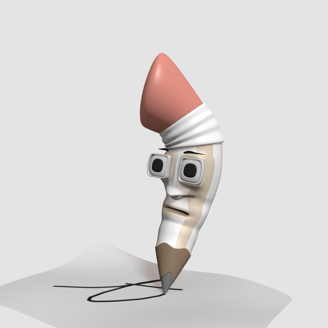pen character 3d model