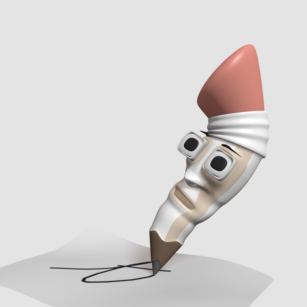 pen character 3d model