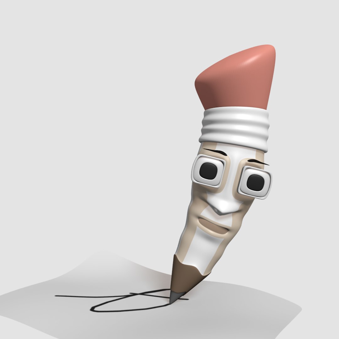 pen character 3d model
