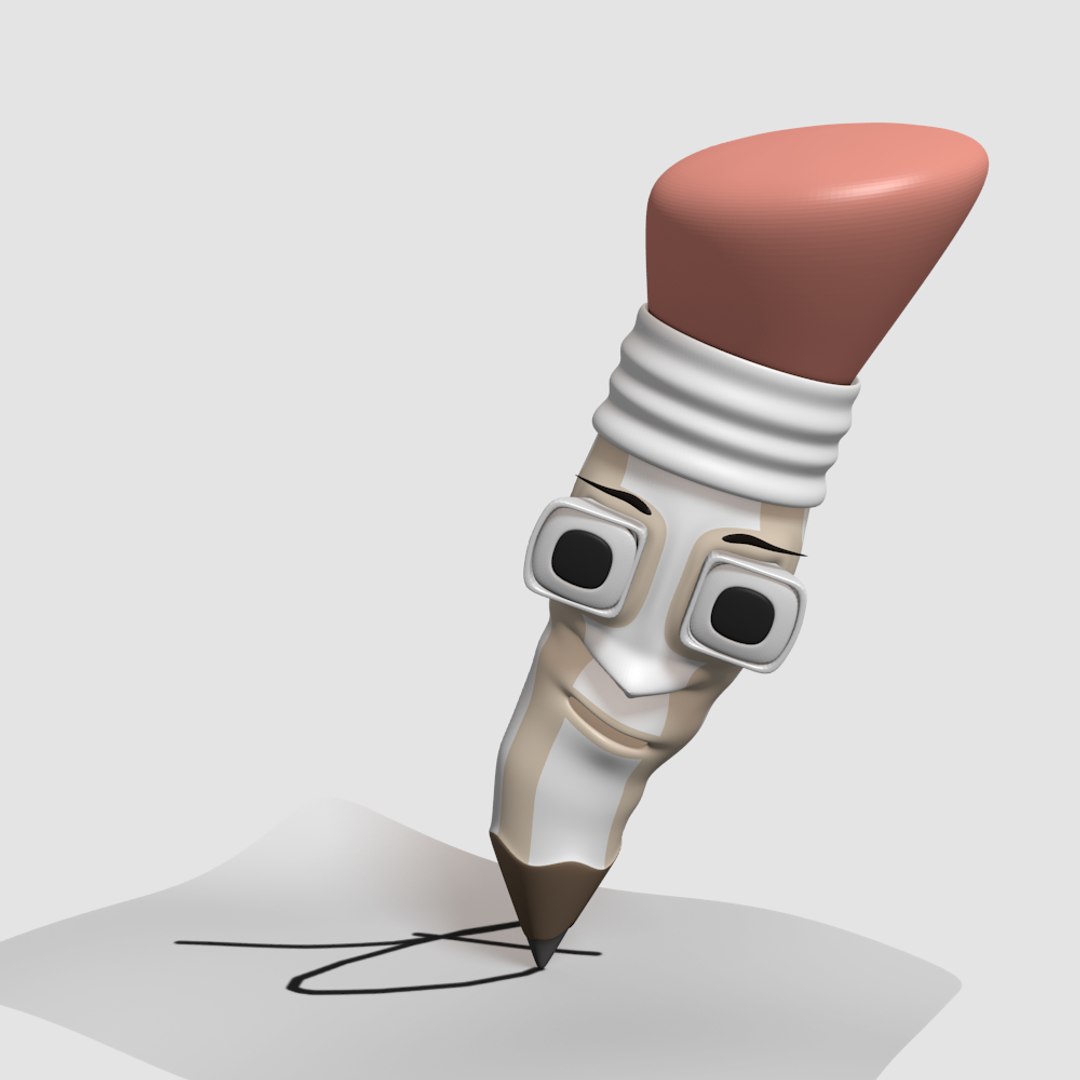 pen character 3d model