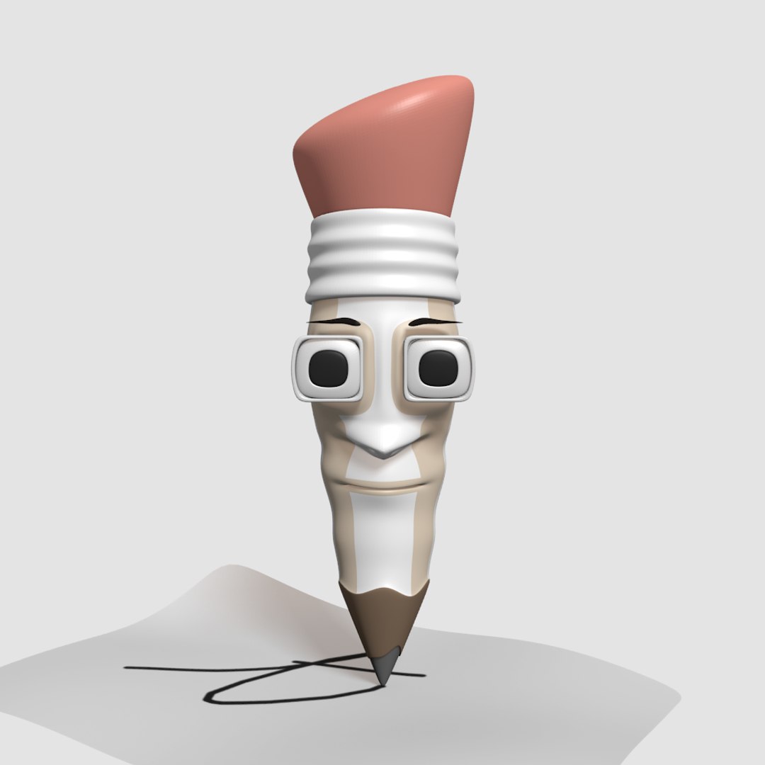 pen character 3d model