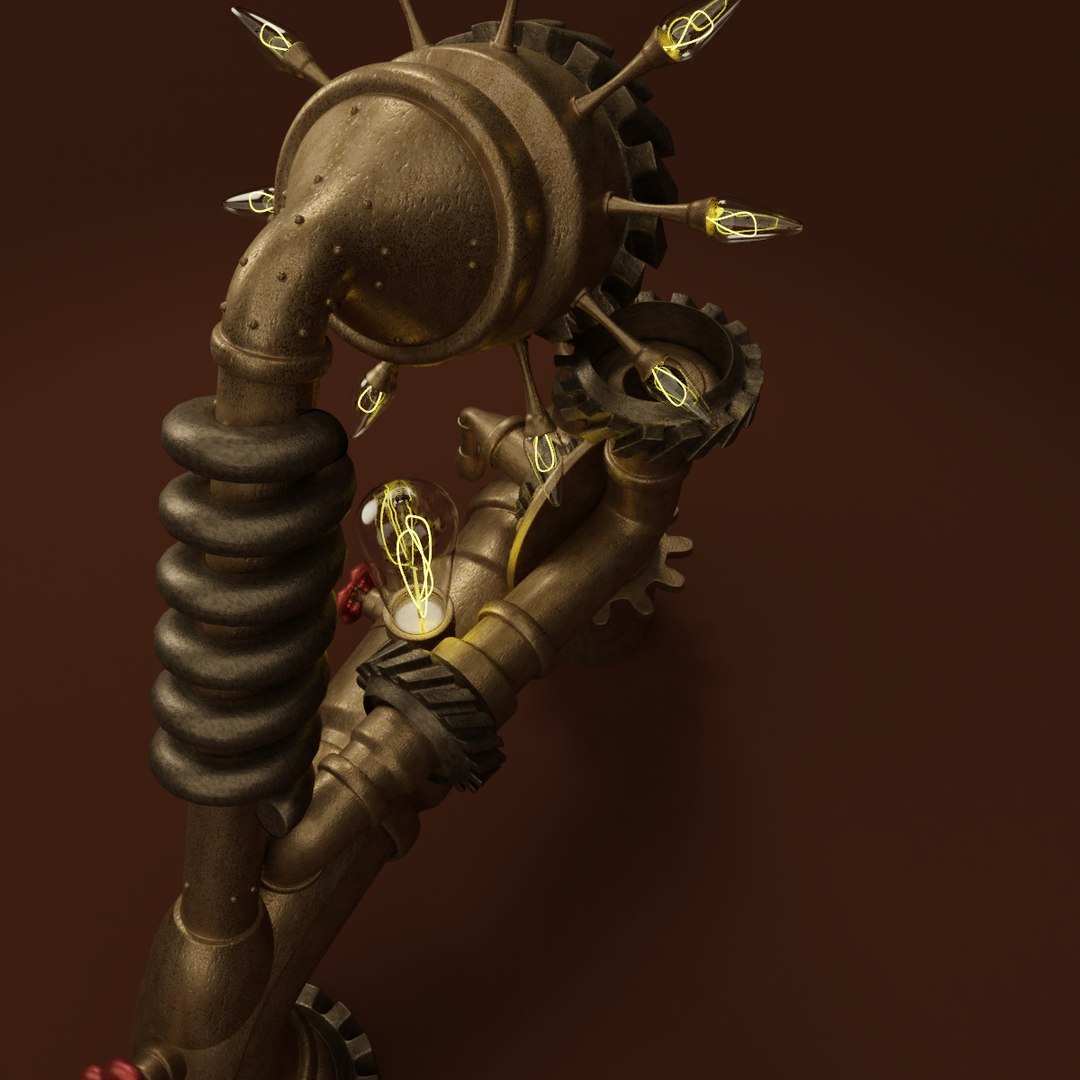 3D pipes cogs letter - TurboSquid 1420736