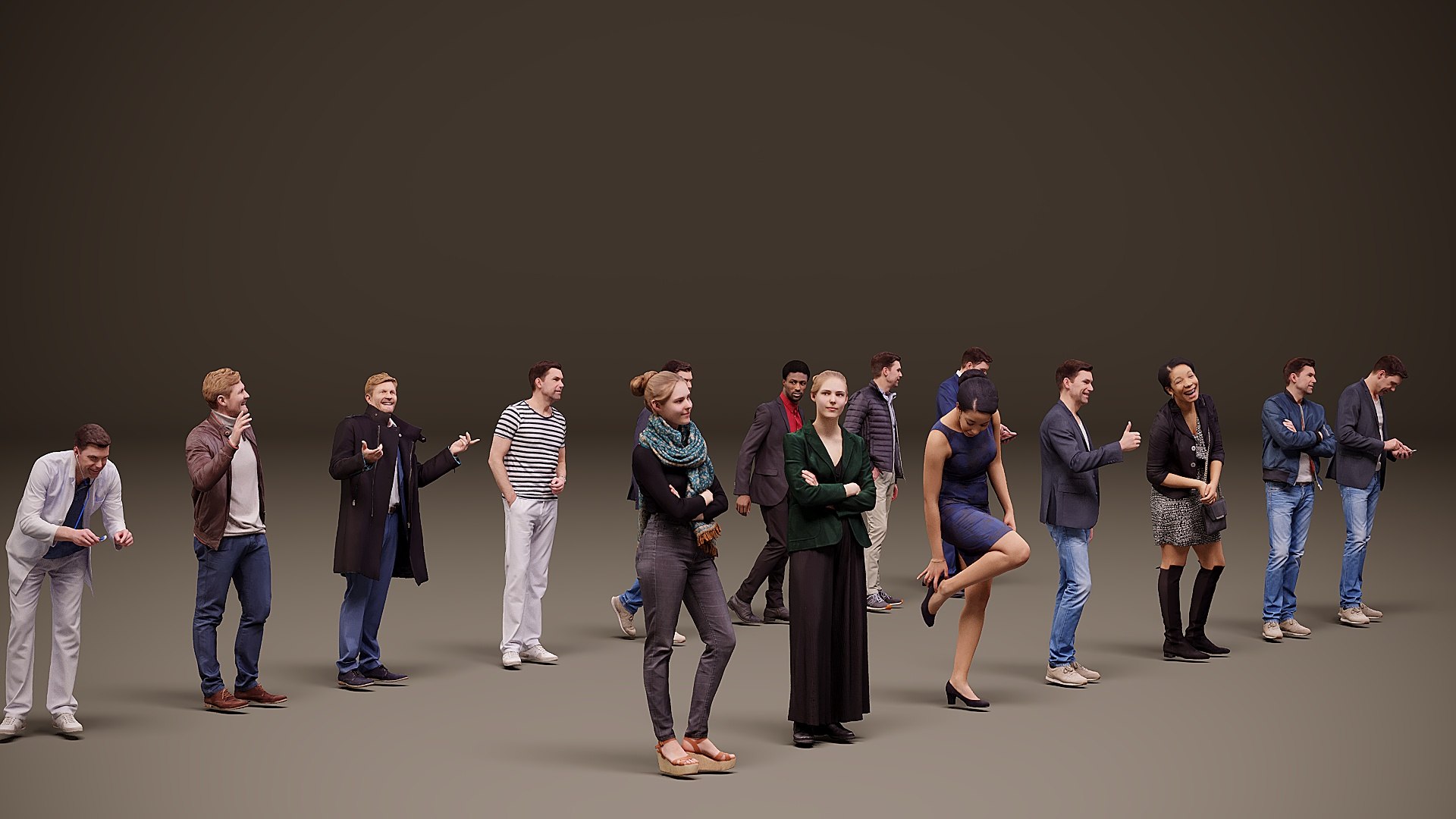 3D Collection Of People X 15 01 - TurboSquid 2485116