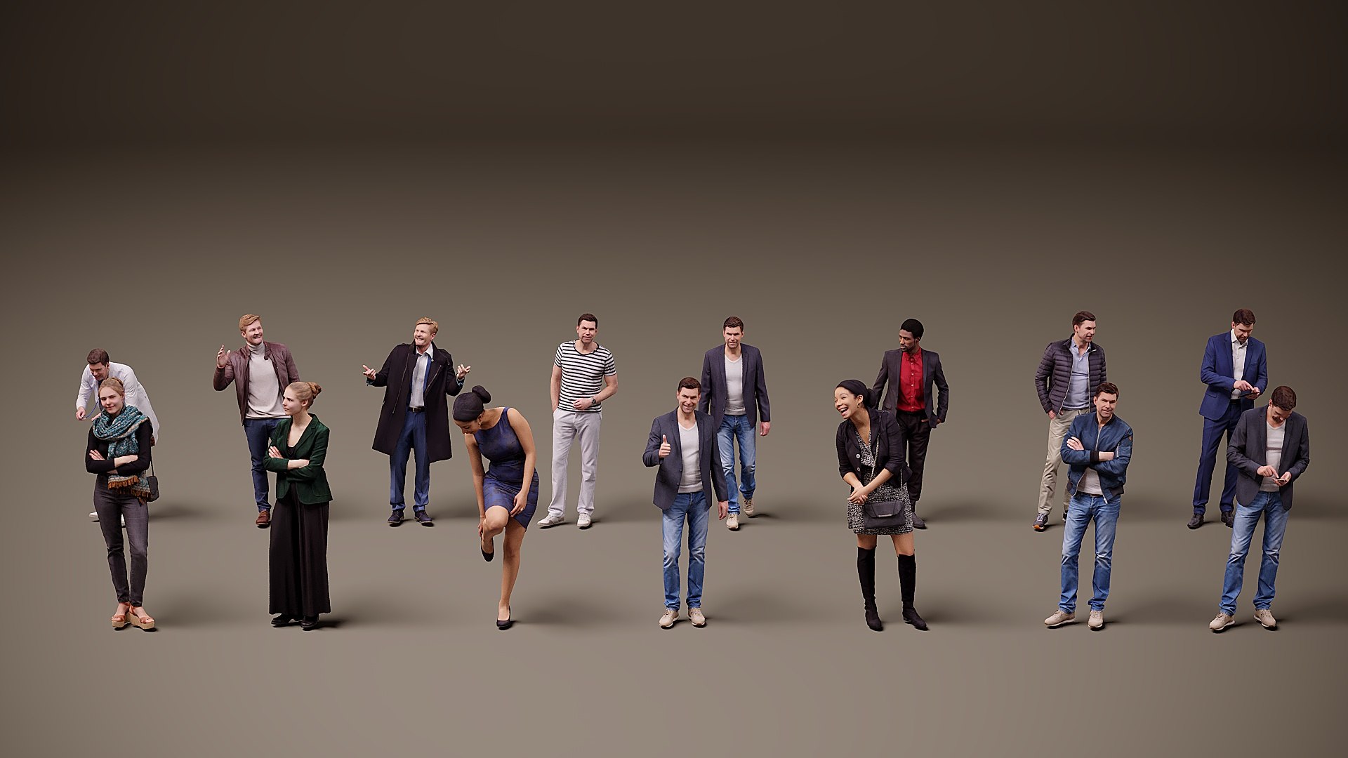 modèle 3D de Collection de personnes x 15 01 - TurboSquid 2485116