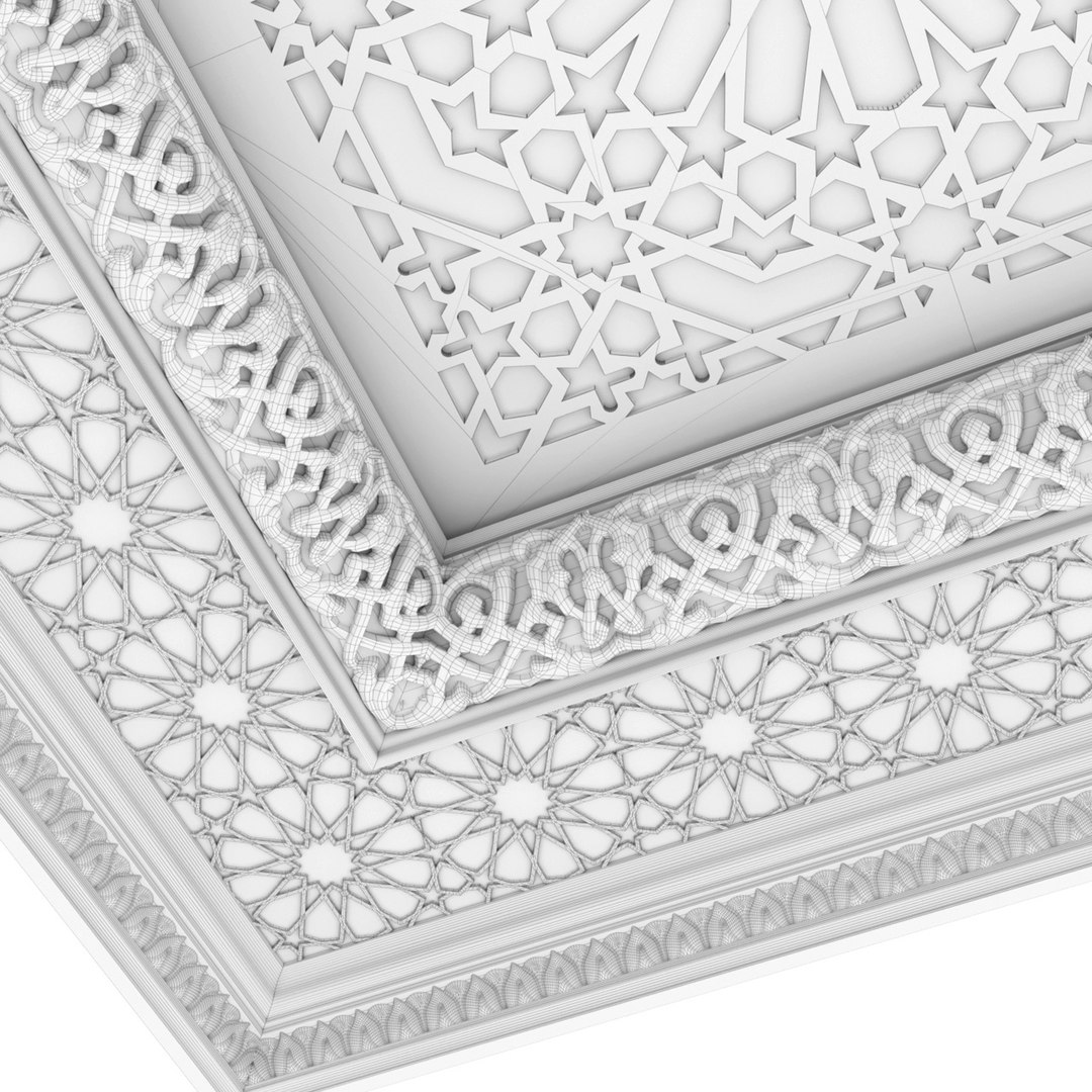 Arabic Oriental Classic Ceiling Set 3D - TurboSquid 1972720