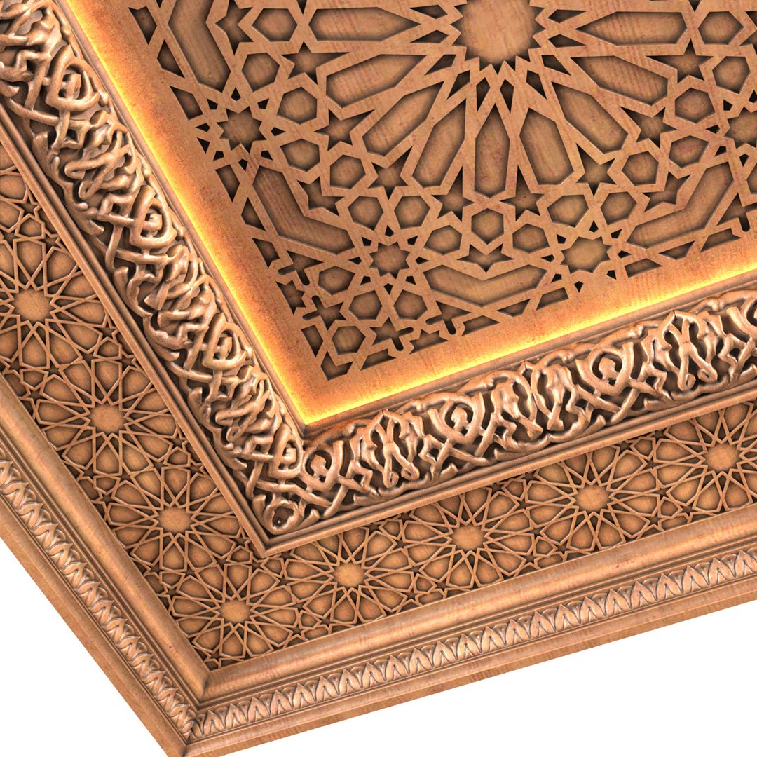Arabic Oriental Classic Ceiling Set 3D - TurboSquid 1972720