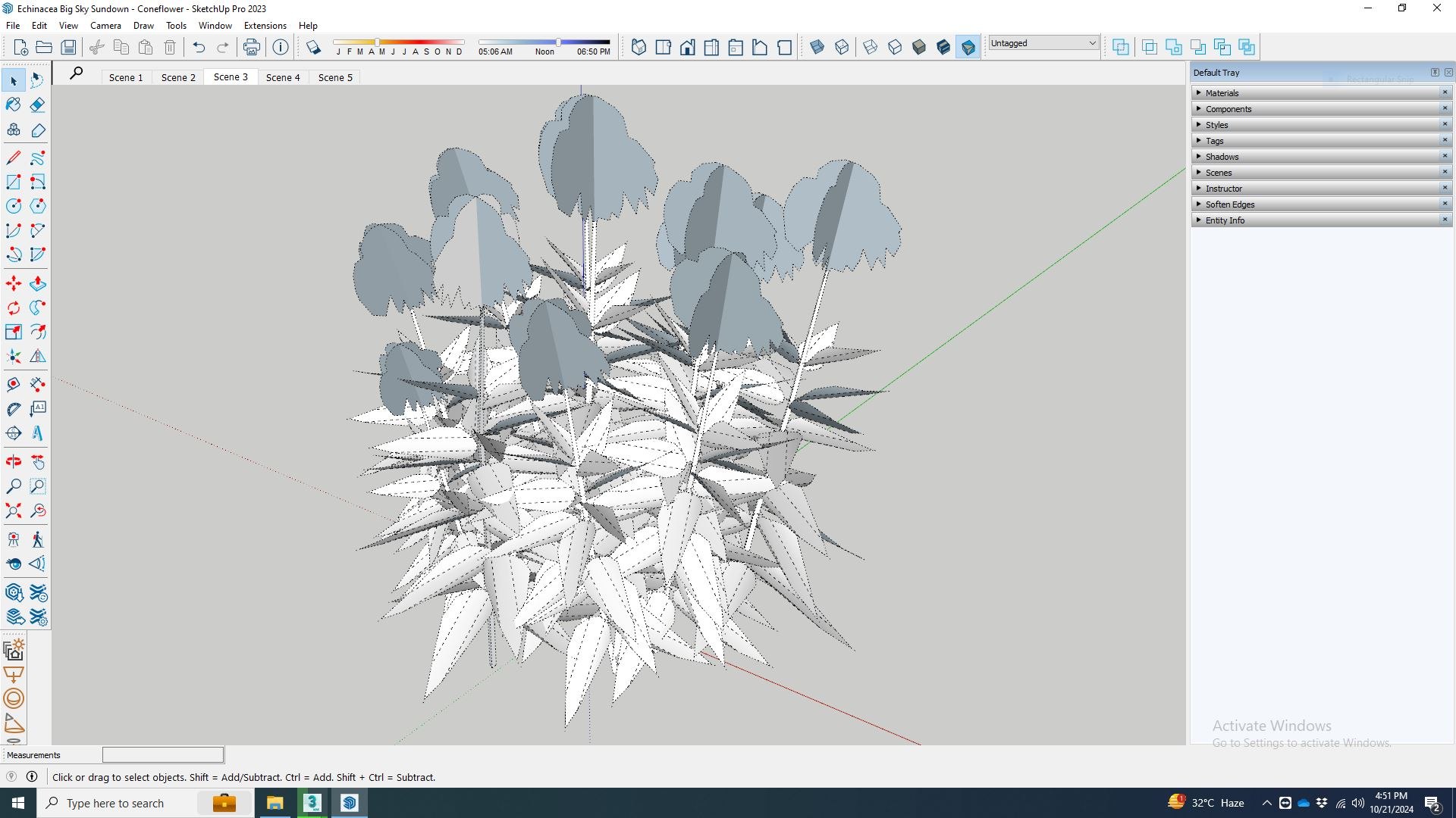 3D Echinacea Big Sky Sundown - Coneflower Model - TurboSquid 2295900