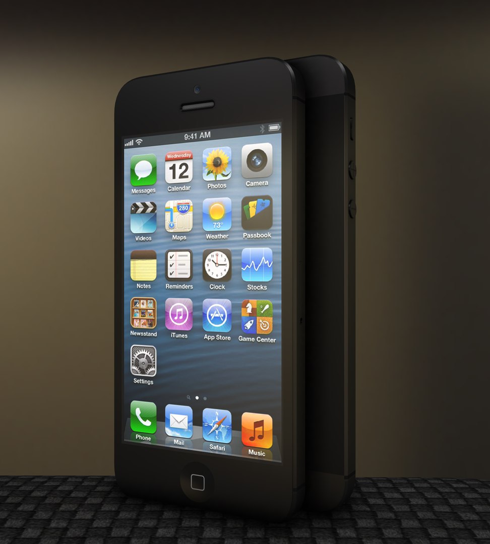 3d model iphone 5 phone