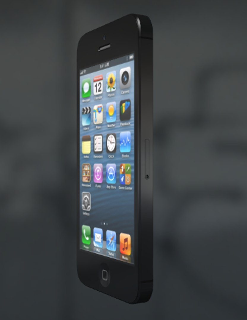 3d model iphone 5 phone