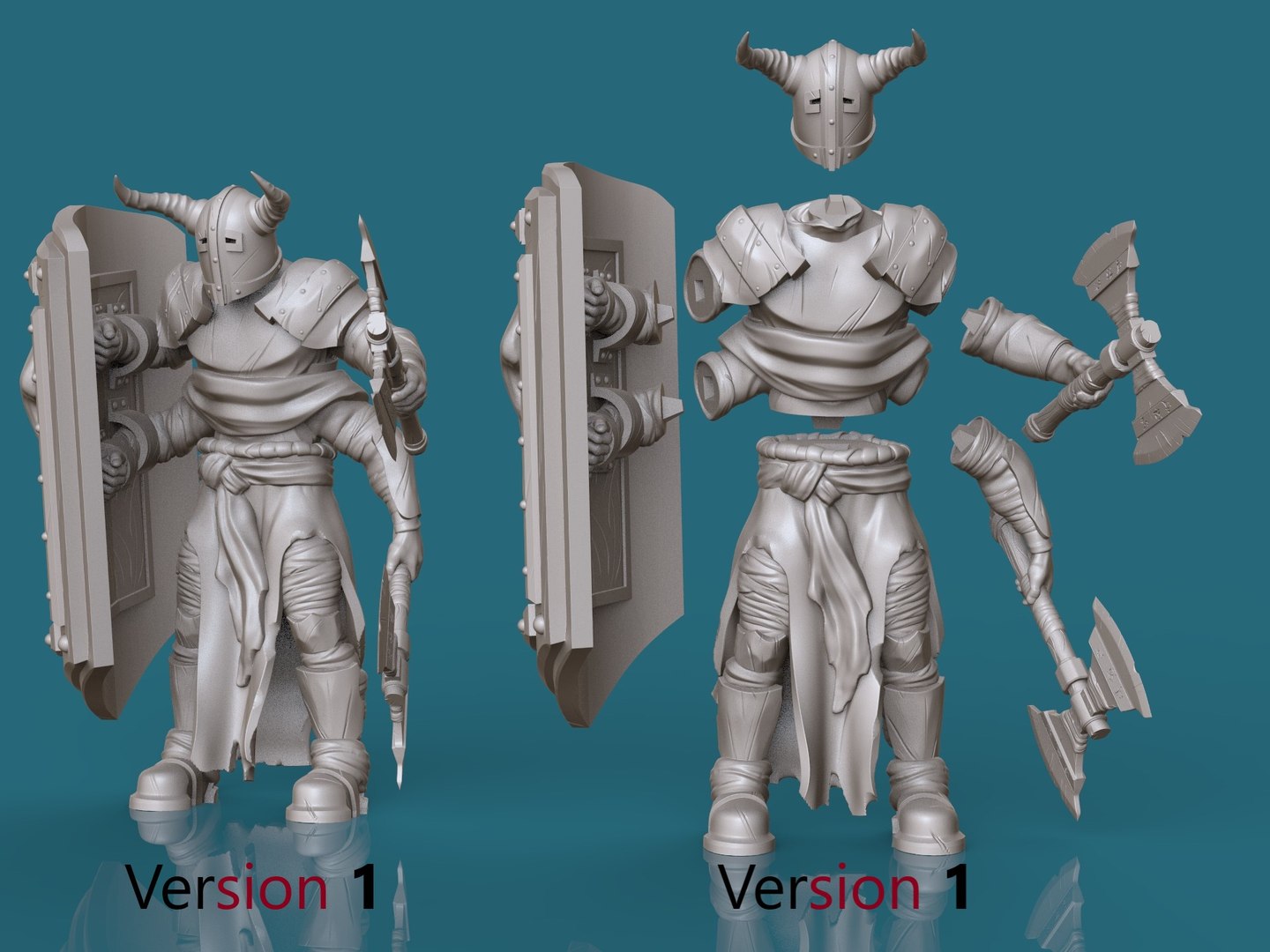 Four-armed Orc Knight Print Model - TurboSquid 1816055