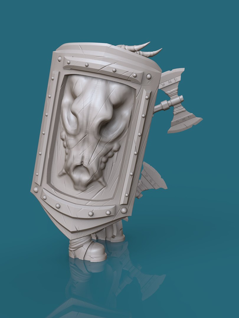 Four-armed Orc Knight Print Model - TurboSquid 1816055